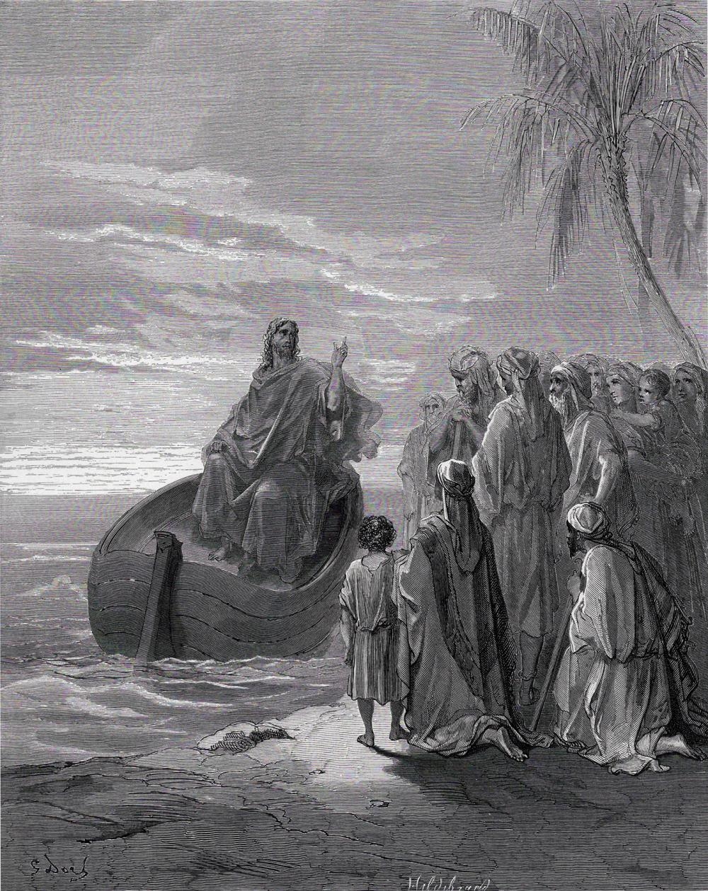 Gustave Doré | Gustave DORE'S BIBLE 1800s Woodcut Jesus Calls His First ...
