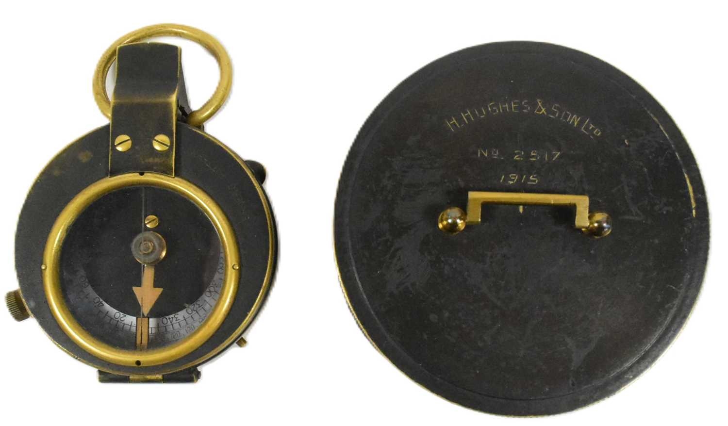 H. Hughes | WWI FIRST WORLD WAR BRITISH POCKET SEXTANT & COMPASS (1915 ...