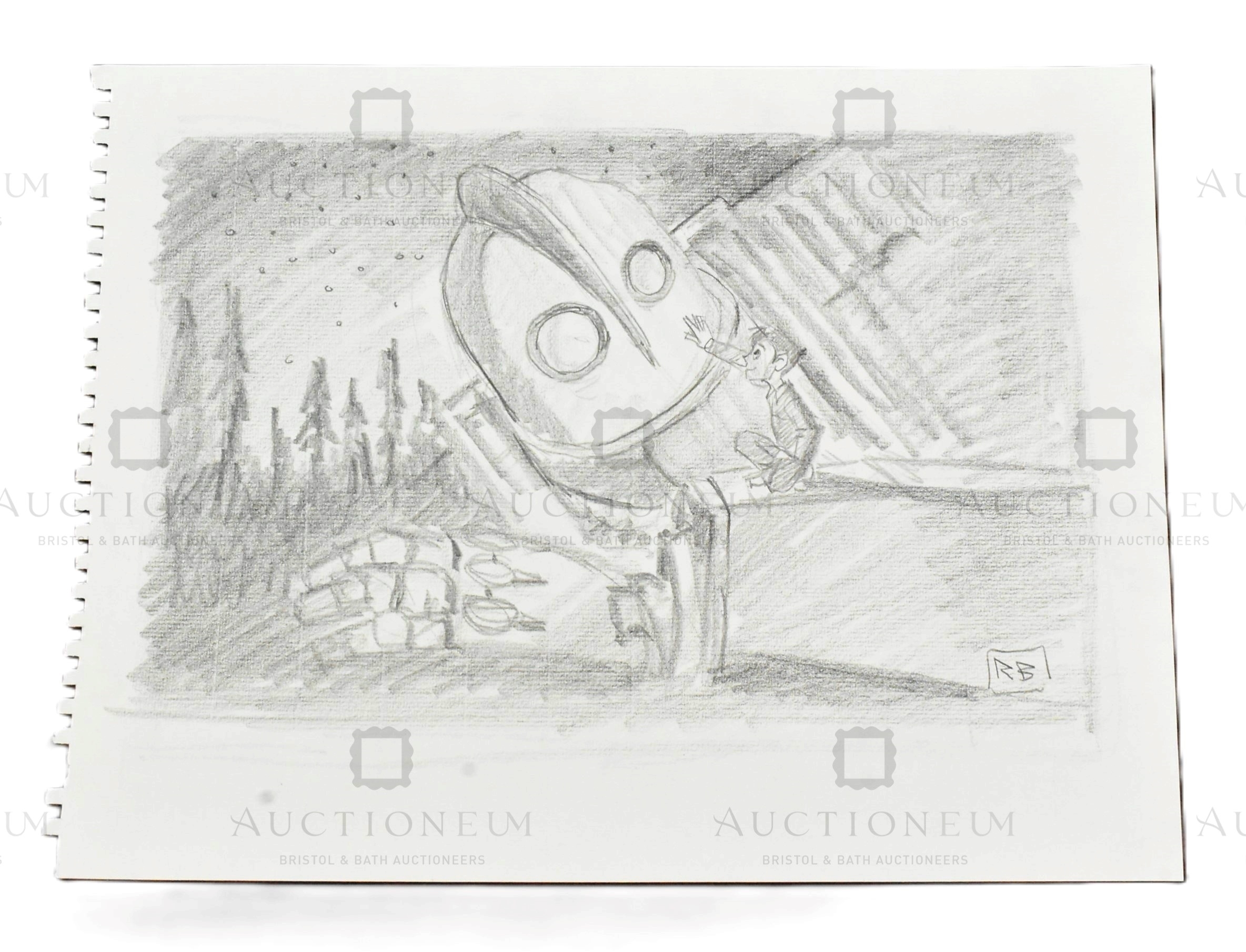 Richard Bazley | THE IRON GIANT - ORIGINAL DRAWING BY RICHARD BAZLEY ...