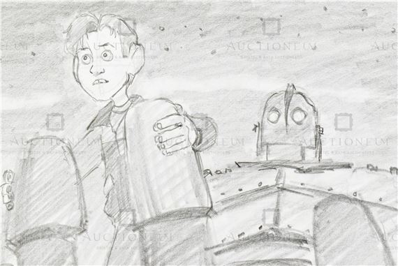 Richard Bazley | THE IRON GIANT - ORIGINAL DRAWING BY RICHARD BAZLEY ...