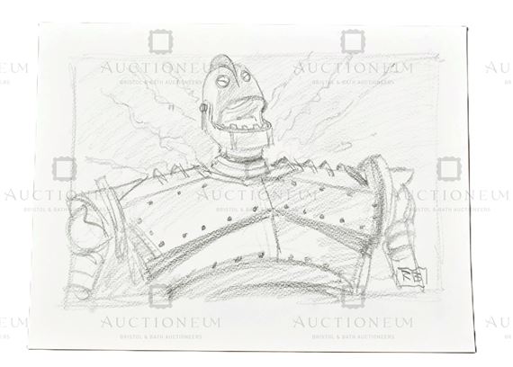 Richard Bazley | THE IRON GIANT - ORIGINAL DRAWING BY RICHARD BAZLEY ...