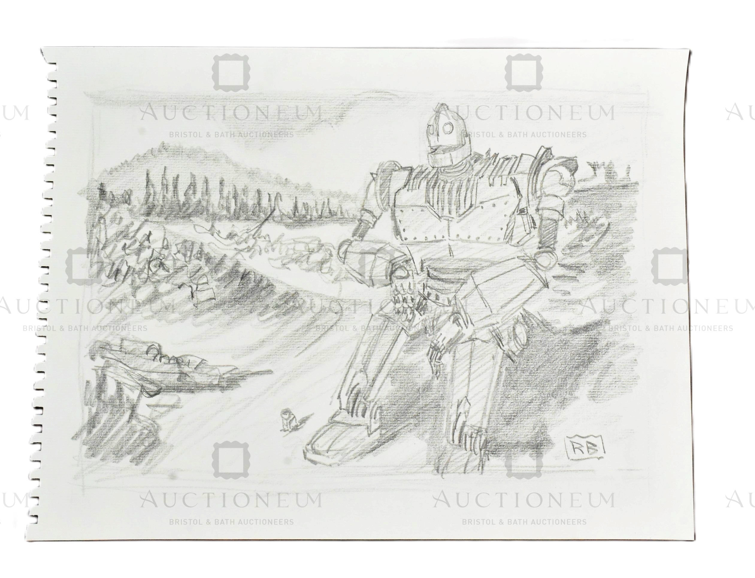 Richard Bazley | THE IRON GIANT - ORIGINAL DRAWING BY RICHARD BAZLEY ...