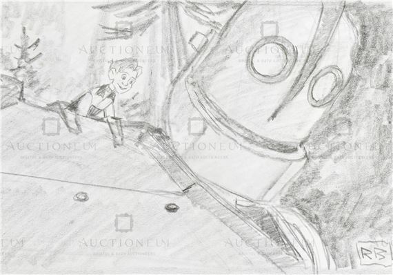 Richard Bazley | THE IRON GIANT - ORIGINAL DRAWING BY RICHARD BAZLEY ...