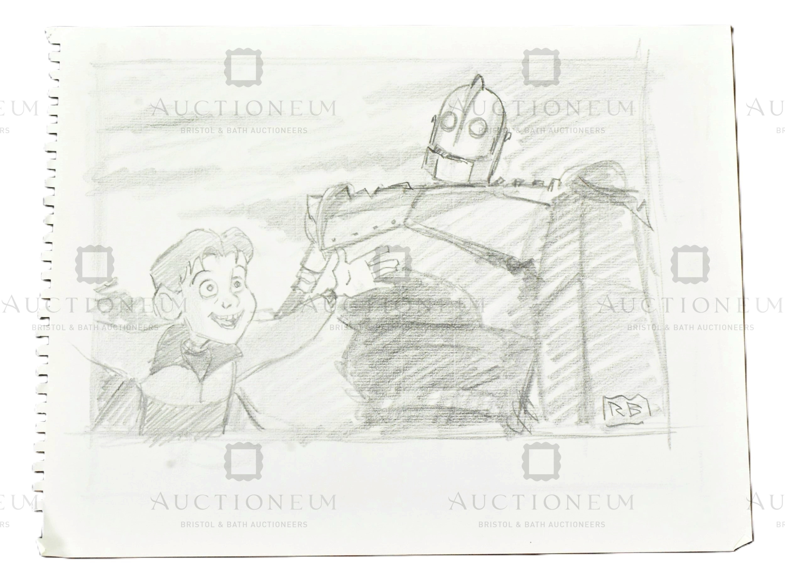 Richard Bazley | THE IRON GIANT - ORIGINAL DRAWING BY RICHARD BAZLEY ...