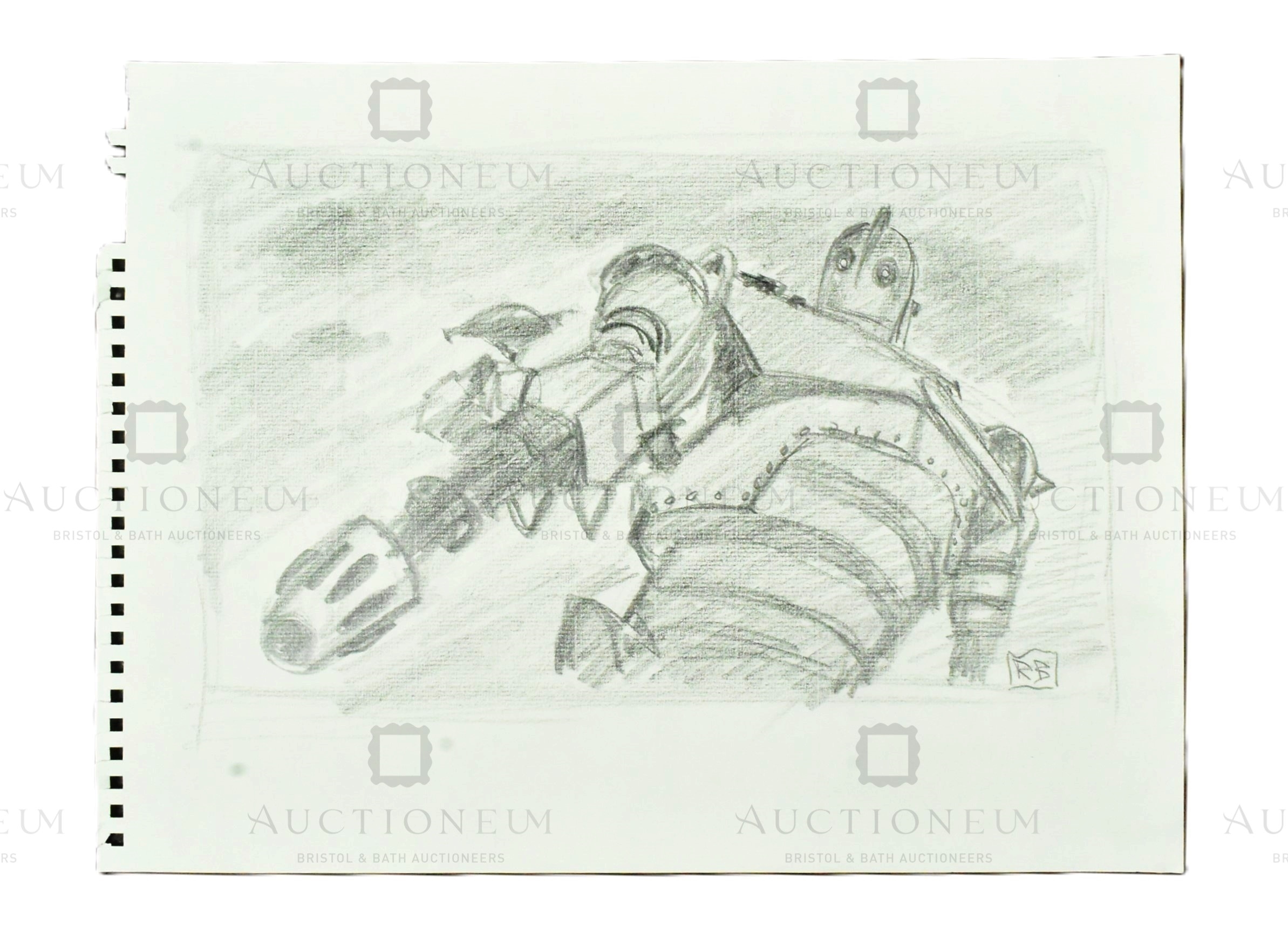 Richard Bazley | THE IRON GIANT - ORIGINAL DRAWING BY RICHARD BAZLEY ...