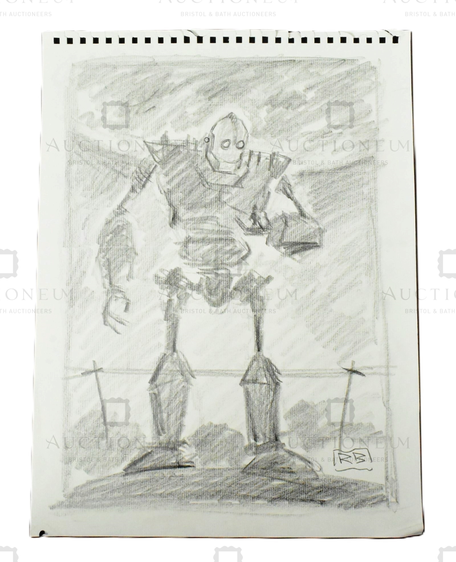 Richard Bazley | THE IRON GIANT - ORIGINAL DRAWING BY RICHARD BAZLEY ...