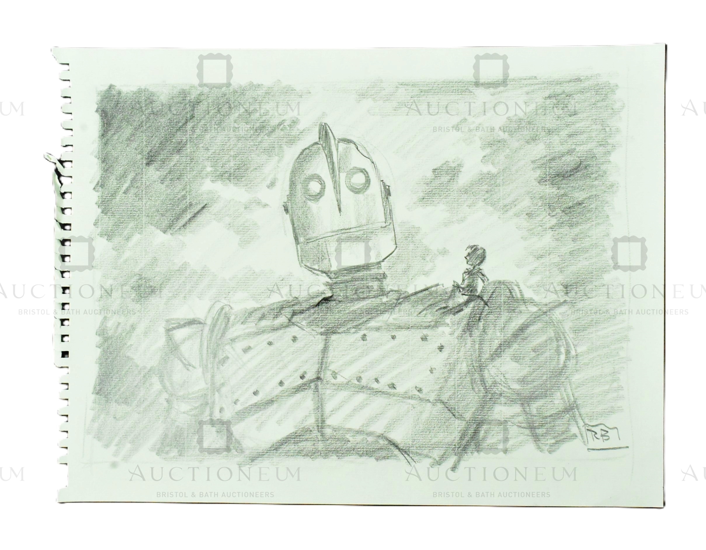 Richard Bazley | THE IRON GIANT - ORIGINAL DRAWING BY RICHARD BAZLEY ...