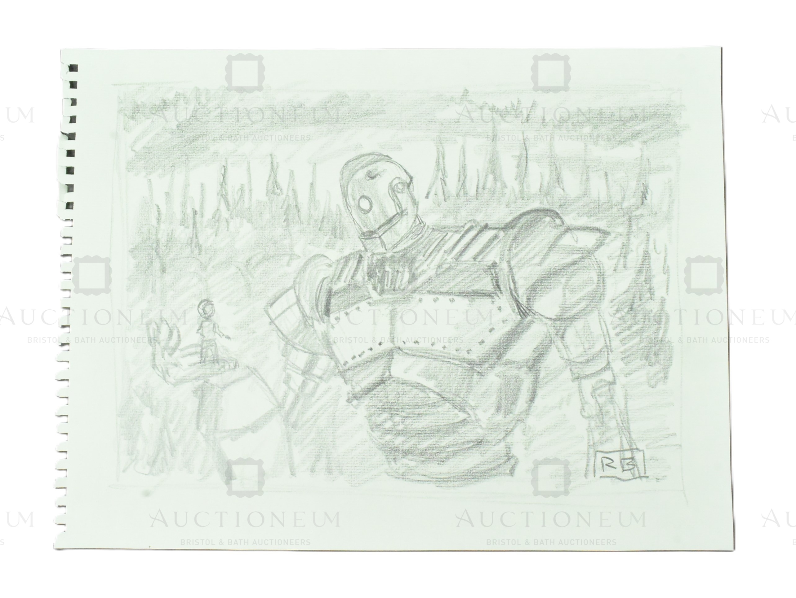 Richard Bazley | THE IRON GIANT - ORIGINAL DRAWING BY RICHARD BAZLEY ...