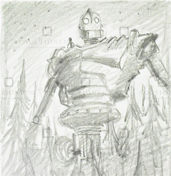 Richard Bazley | THE IRON GIANT - ORIGINAL DRAWING BY RICHARD BAZLEY ...