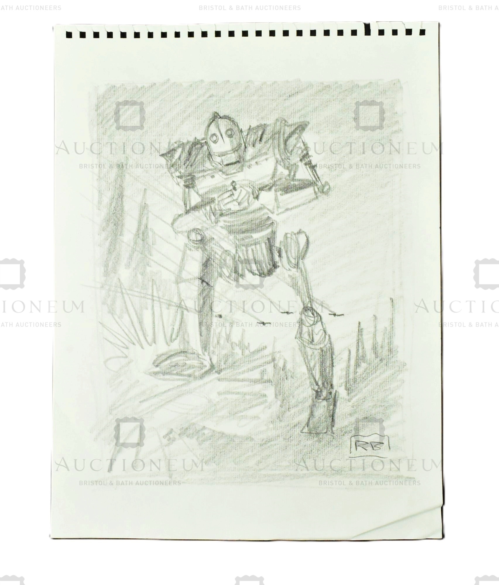 Richard Bazley | THE IRON GIANT - ORIGINAL DRAWING BY RICHARD BAZLEY ...
