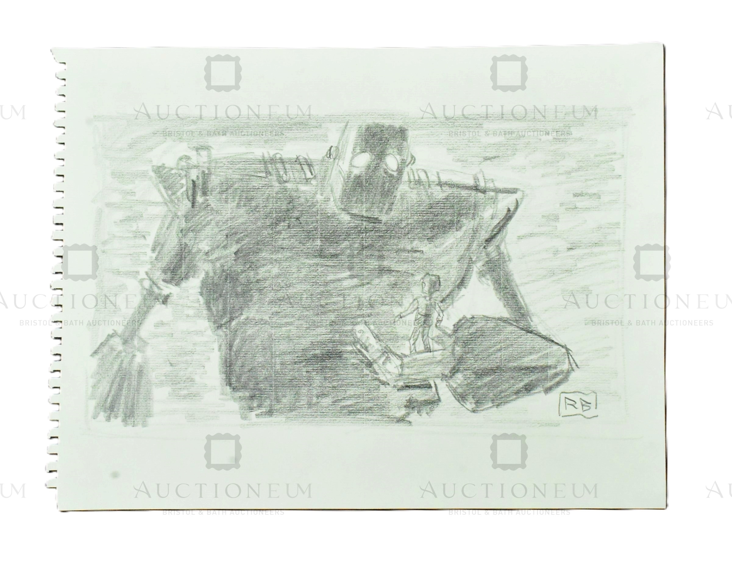 Richard Bazley | THE IRON GIANT - ORIGINAL DRAWING BY RICHARD BAZLEY ...