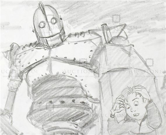 Richard Bazley | THE IRON GIANT - ORIGINAL DRAWING BY RICHARD BAZLEY ...