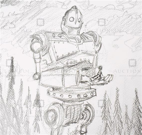 Richard Bazley | THE IRON GIANT - ORIGINAL DRAWING BY RICHARD BAZLEY ...