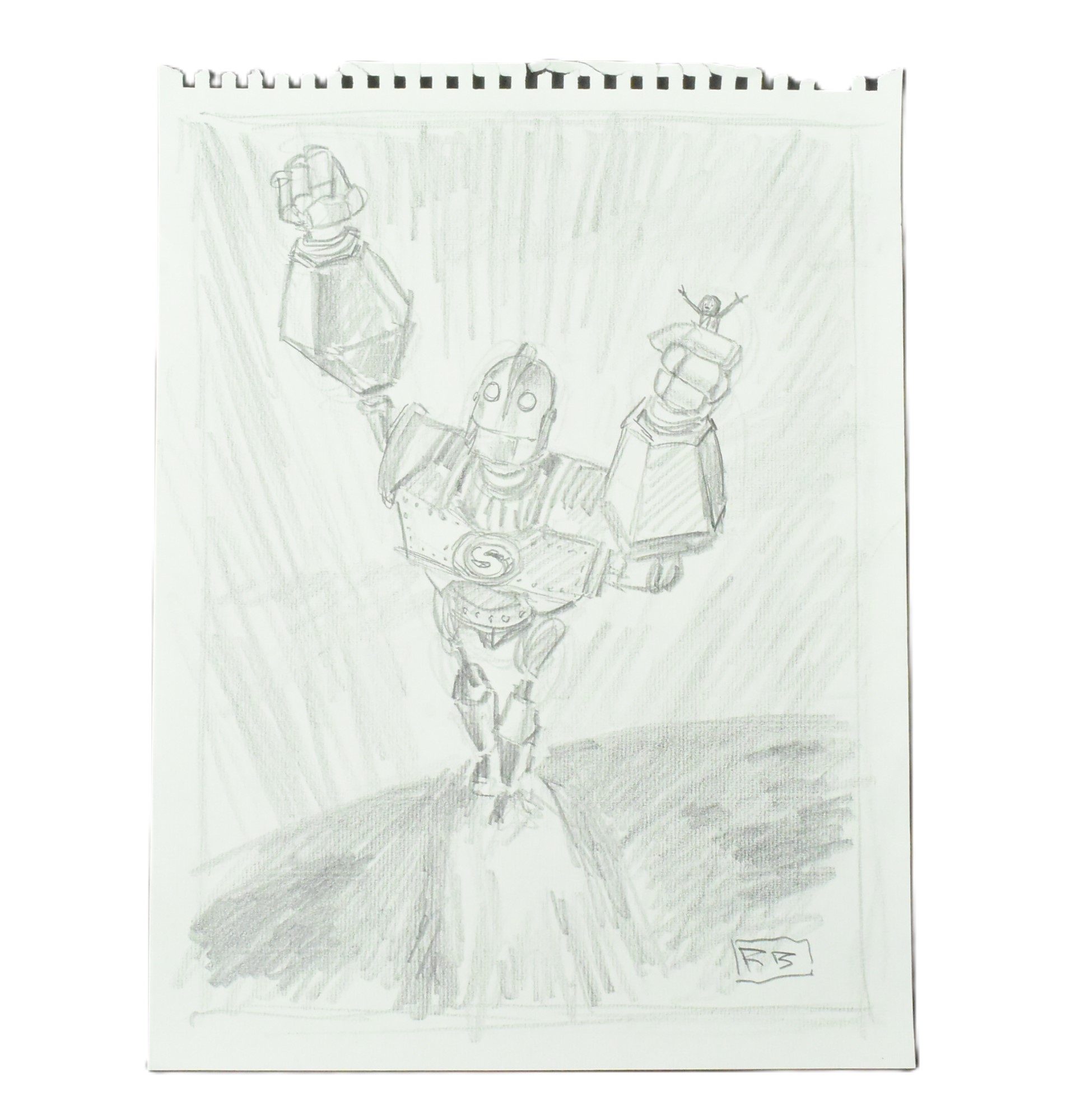 Richard Bazley | THE IRON GIANT - ORIGINAL DRAWING BY RICHARD BAZLEY ...