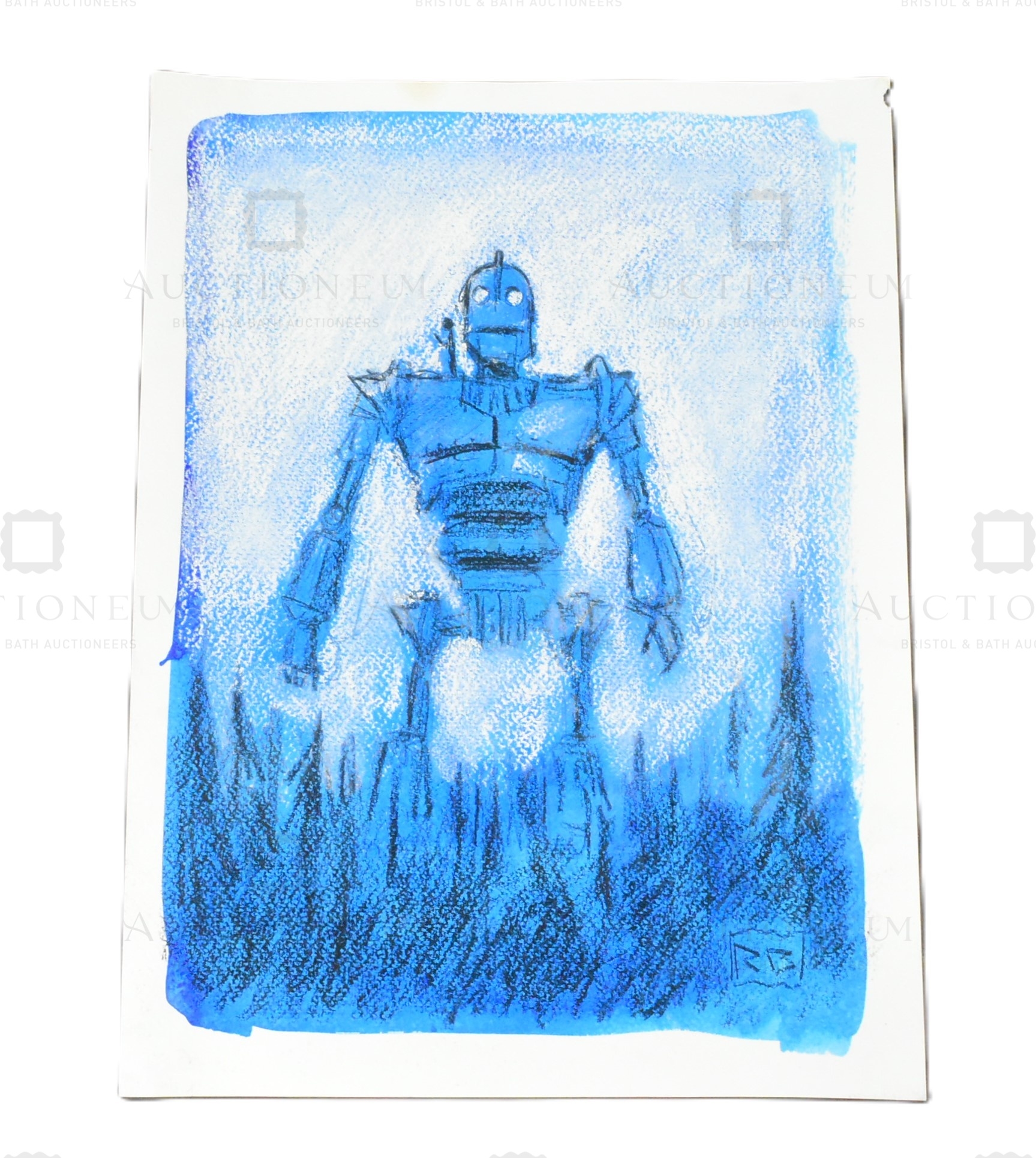 Richard Bazley | THE IRON GIANT - ORIGINAL PASTEL STUDY BY RICHARD ...