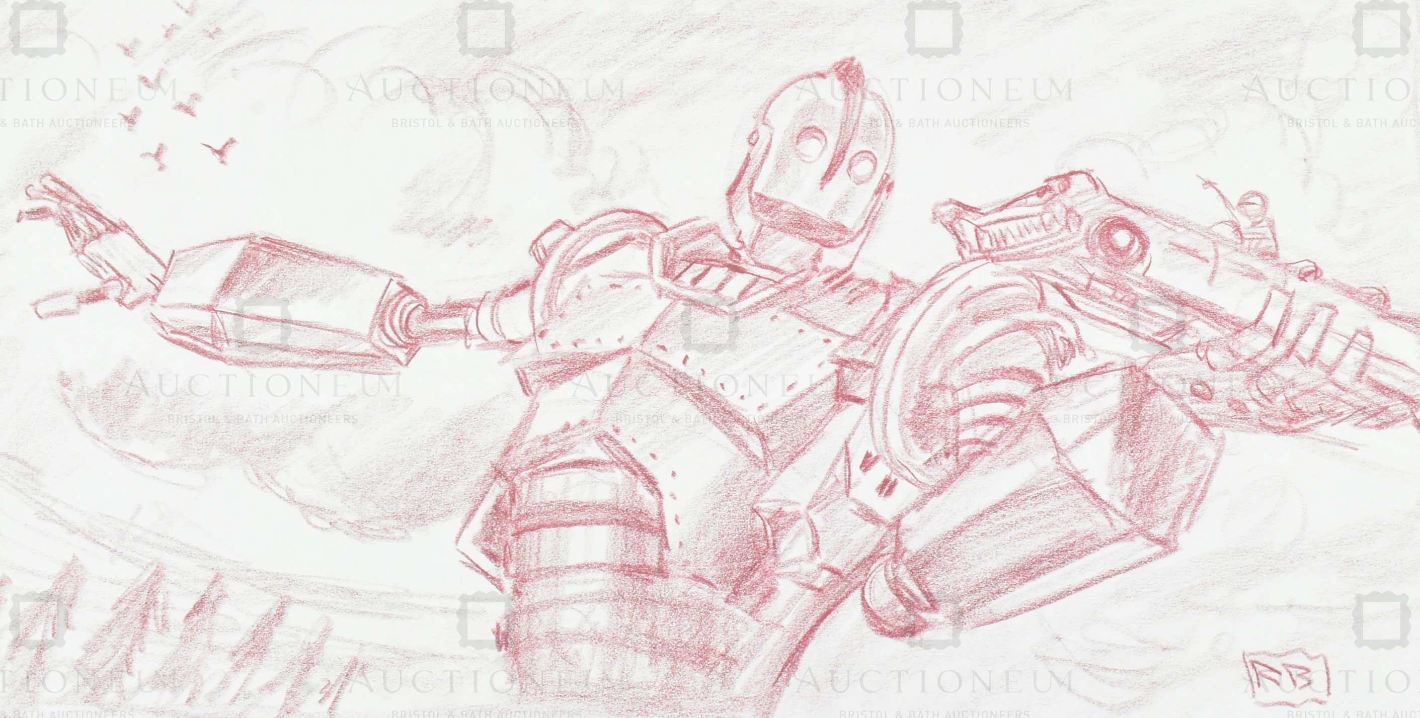 Richard Bazley | THE IRON GIANT - ORIGINAL DRAWING BY RICHARD BAZLEY ...
