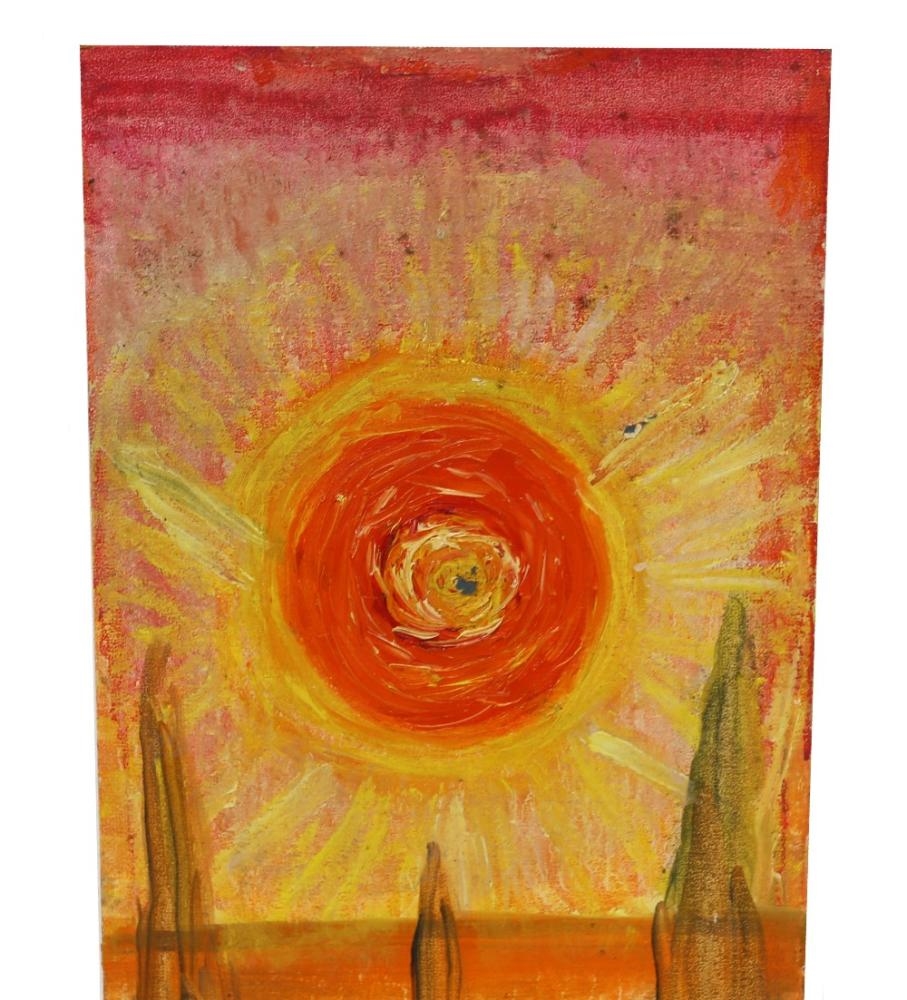 Eric Morecambe | Sun and poplar trees | MutualArt