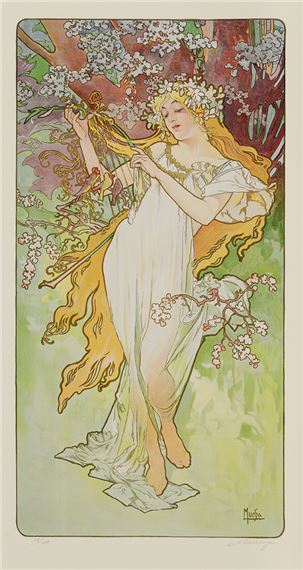 Alphonse Mucha | Les Saisons (a set of 4 estampes) | MutualArt