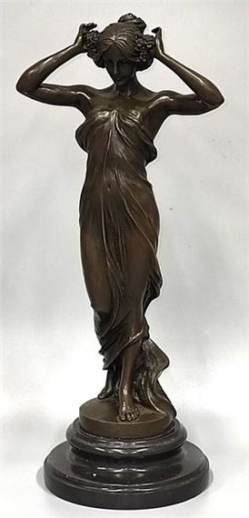 Carlo Pittaluga | Carlos PITTALUGA (1860-1925) Nymph with flowering ...