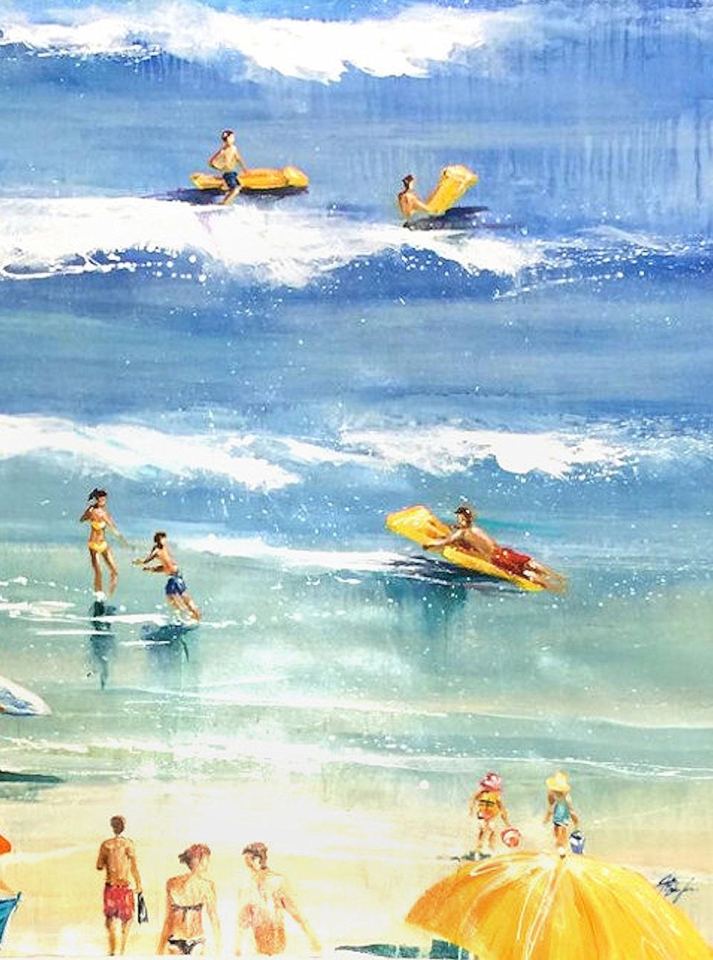 Farrell Douglas | Original Farrell Douglass Beach Painting 50 x 50 ...