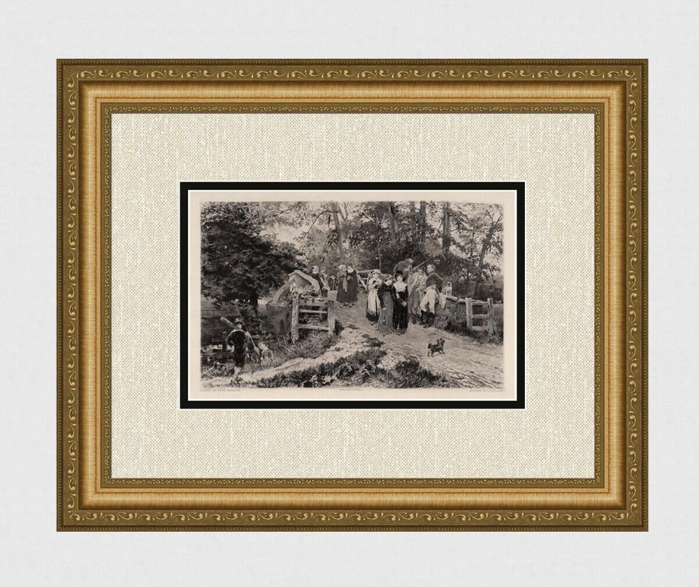 Frederick Morgan | 1800s Frederick Morgan Antique Etching School Belles ...