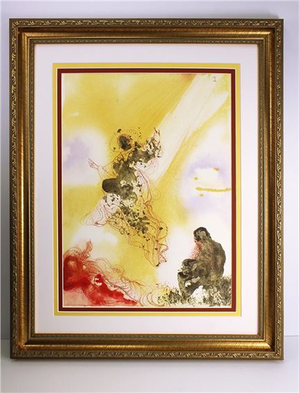 Salvador Dalí | Dali Original Archangel Raphael 1967 Lithograph Framed ...