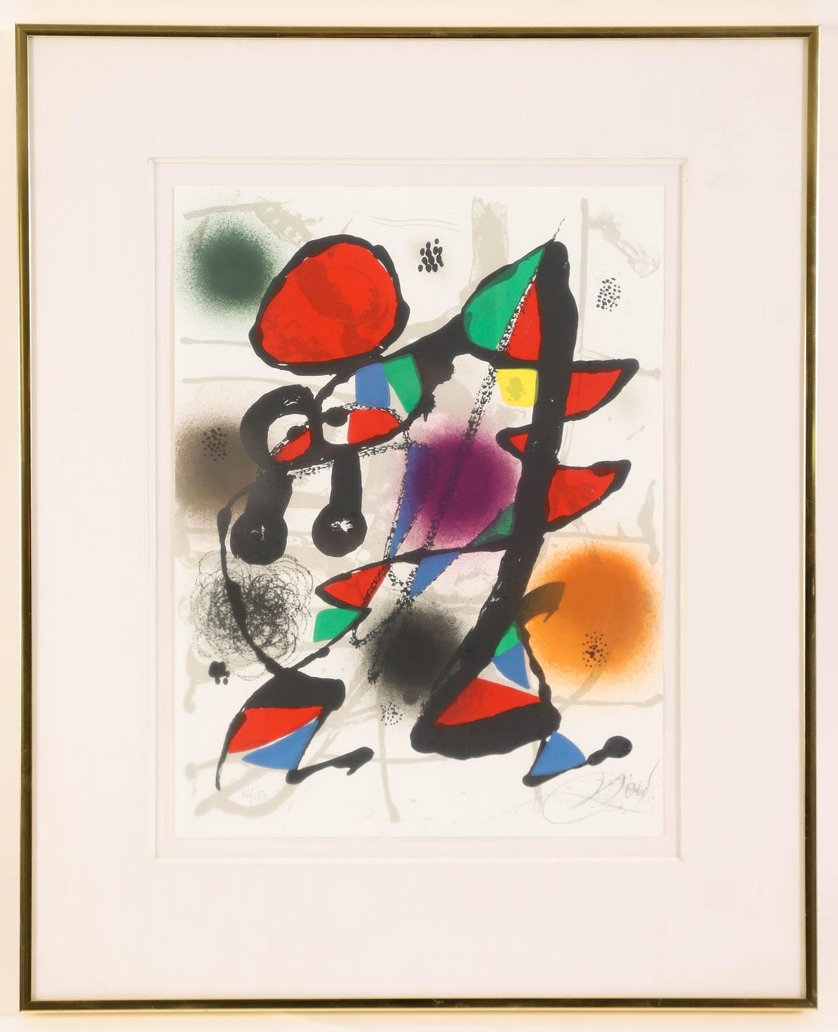 Joan Miró | Abstraction with Zoomorphic Forms | MutualArt