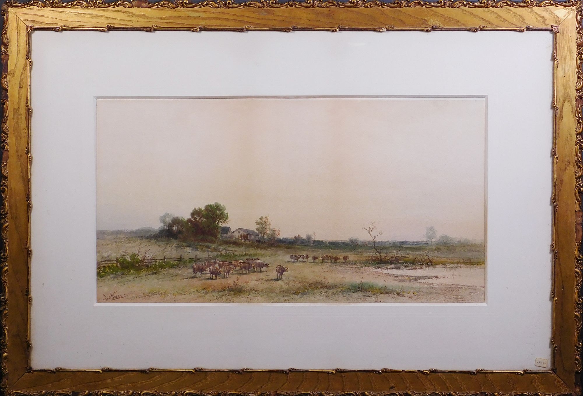 Carl Weber | Pastoral with Cows | MutualArt