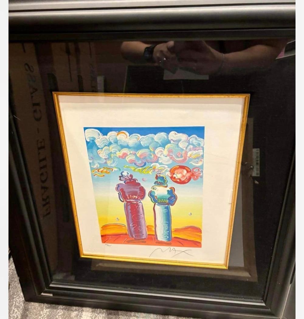 Peter Max | Two Sages Look as Sunrise (2017) | MutualArt