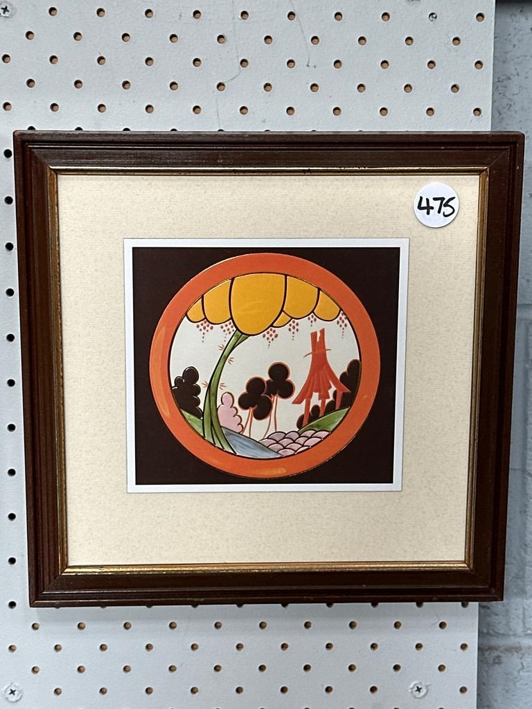 Clarice Cliff | CLARICE CLIFF FRAMED FOILED & EMBOSSED PRINT ...