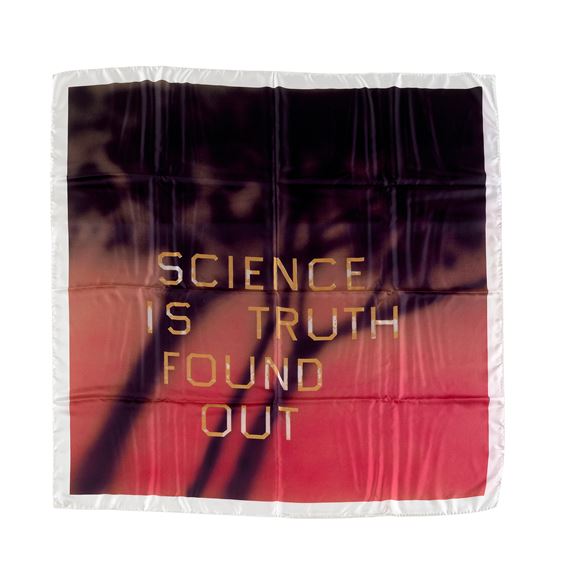 Ed Ruscha | Science Is Truth Found Out (Red Scarf) (2022) | MutualArt
