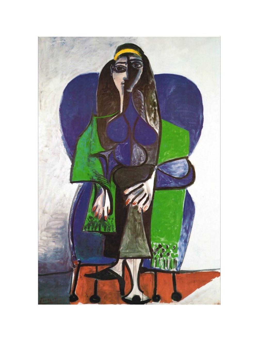 Pablo Picasso | Sitting Woman with Green Scarf | MutualArt