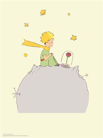 Antoine de Saint-Exupéry | Le Petit Prince et la rose | MutualArt