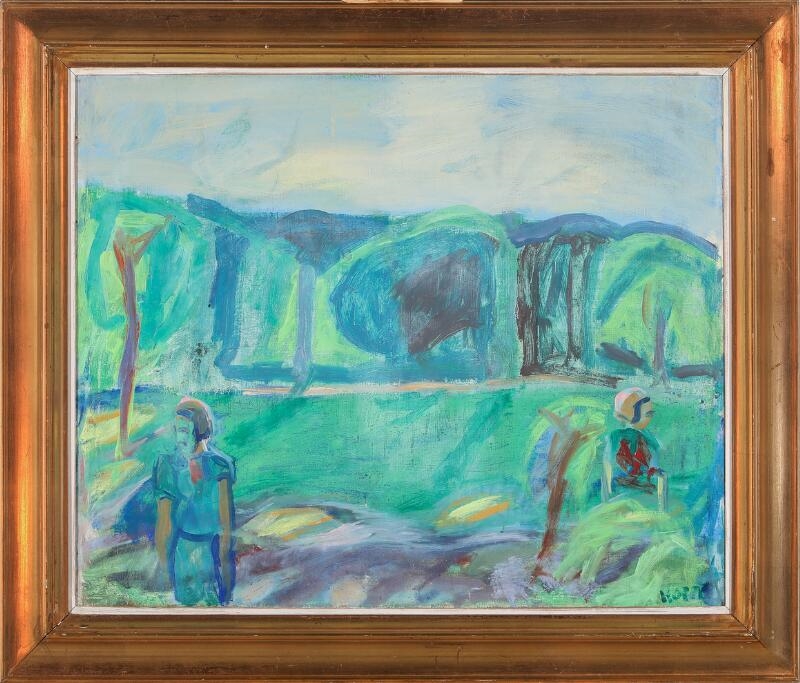Erik Hoppe | Scene from Søndermarken | MutualArt