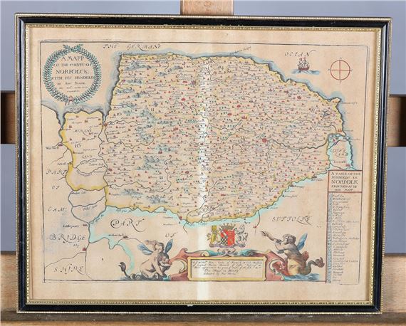 Richard Blome | Norfolk c from Britannia (Circa 1673) | MutualArt