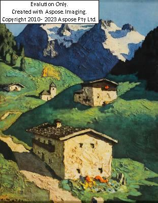 Alfons Walde | Frühling in Tirol | MutualArt