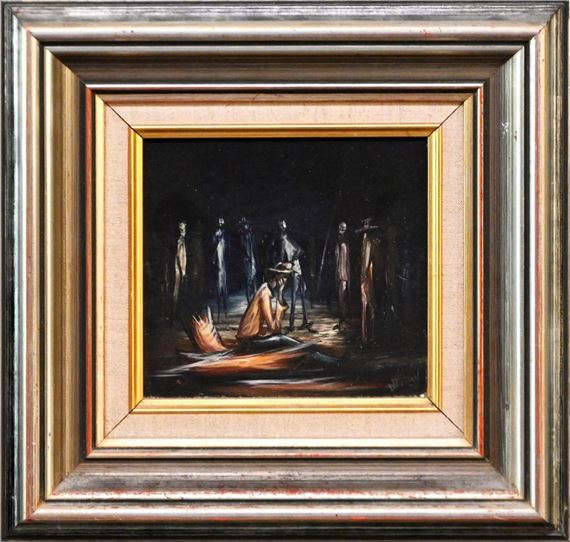 BILL BEAVAN | THE THINKER WITH FIGURES 1970 (1970) | MutualArt