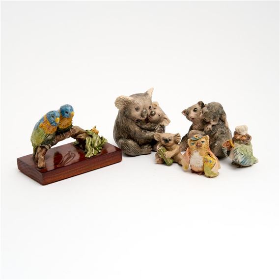 Jennifer Gibney | A GROUP OF CLAY FIGURES OF AUSTRALIAN ANIMAL BY ...
