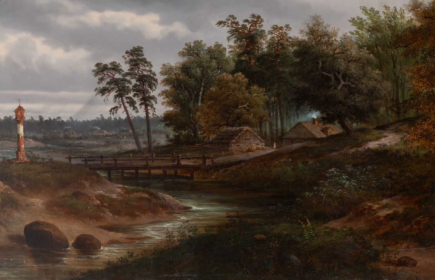 Adam Wiktor Malinowski | Polish landscape (1863) | MutualArt