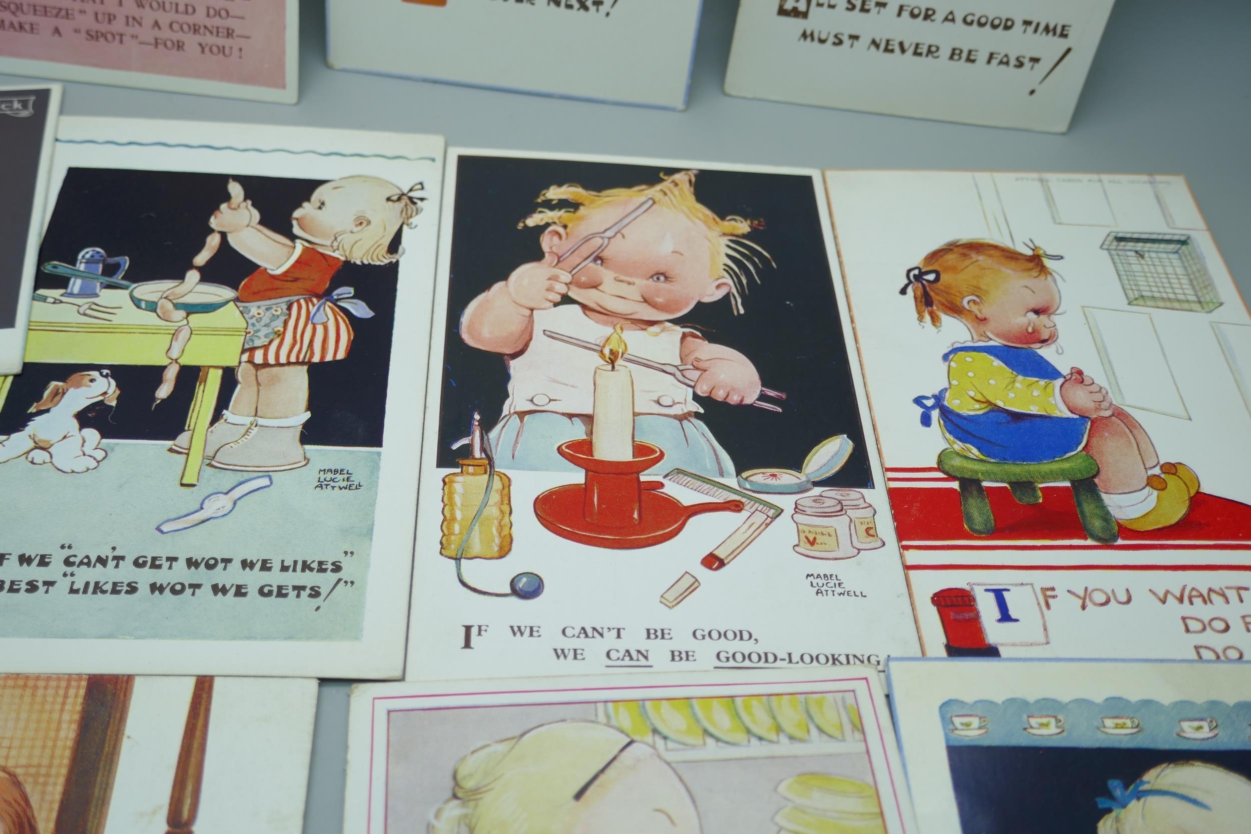 Mabel Lucie Attwell | Eighteen Mabel Lucie Attwell postcards | MutualArt