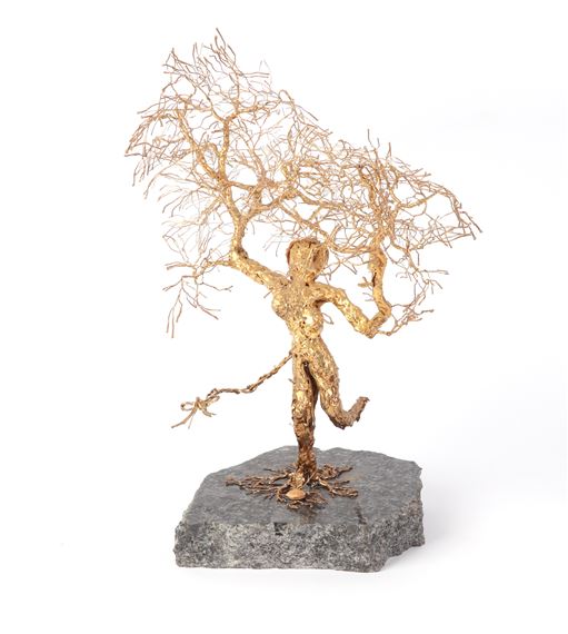 Patrick Drinkwater | A golden tree sculpture (2016) | MutualArt