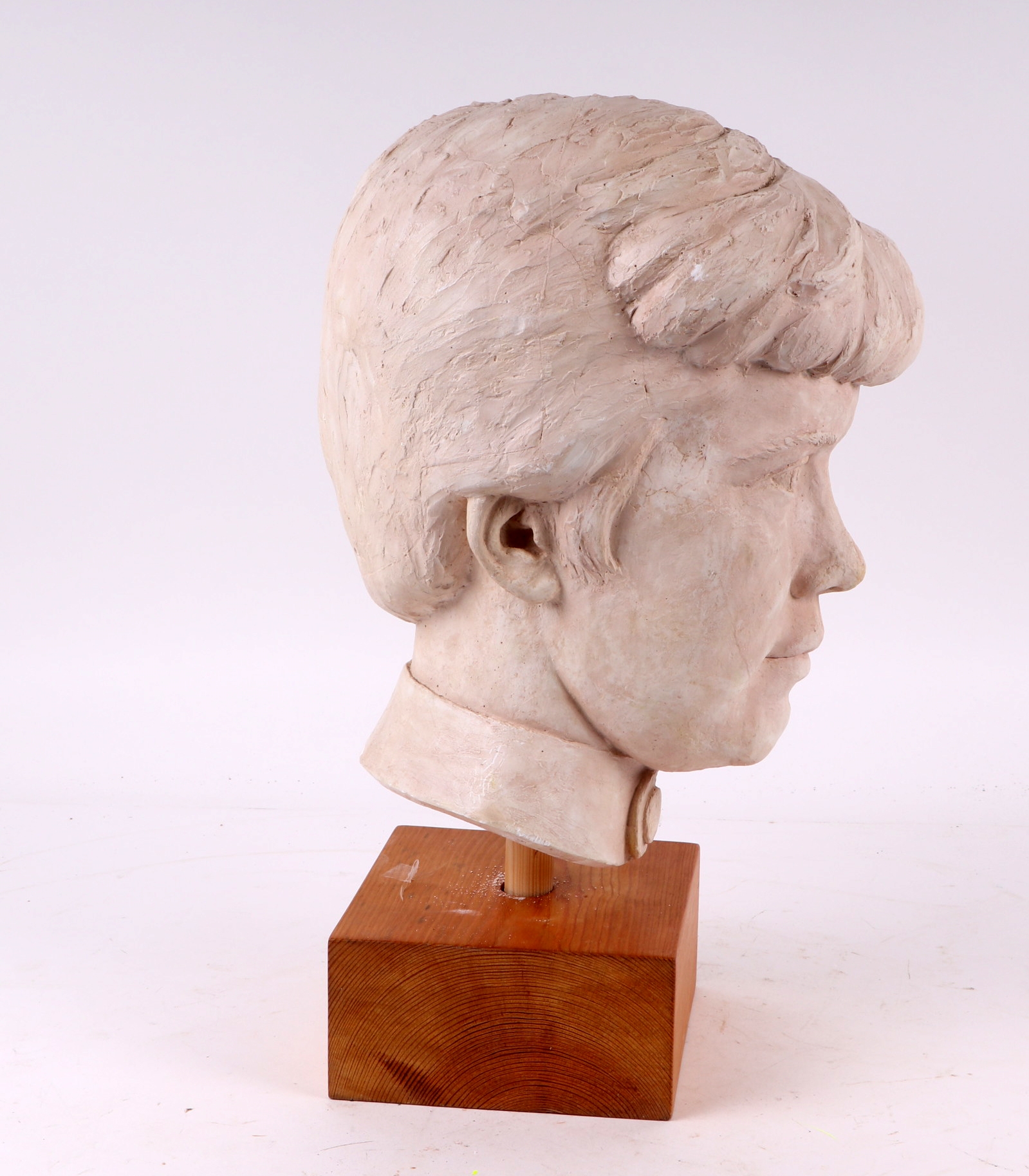 William Dench | a plaster head study of a young man | MutualArt