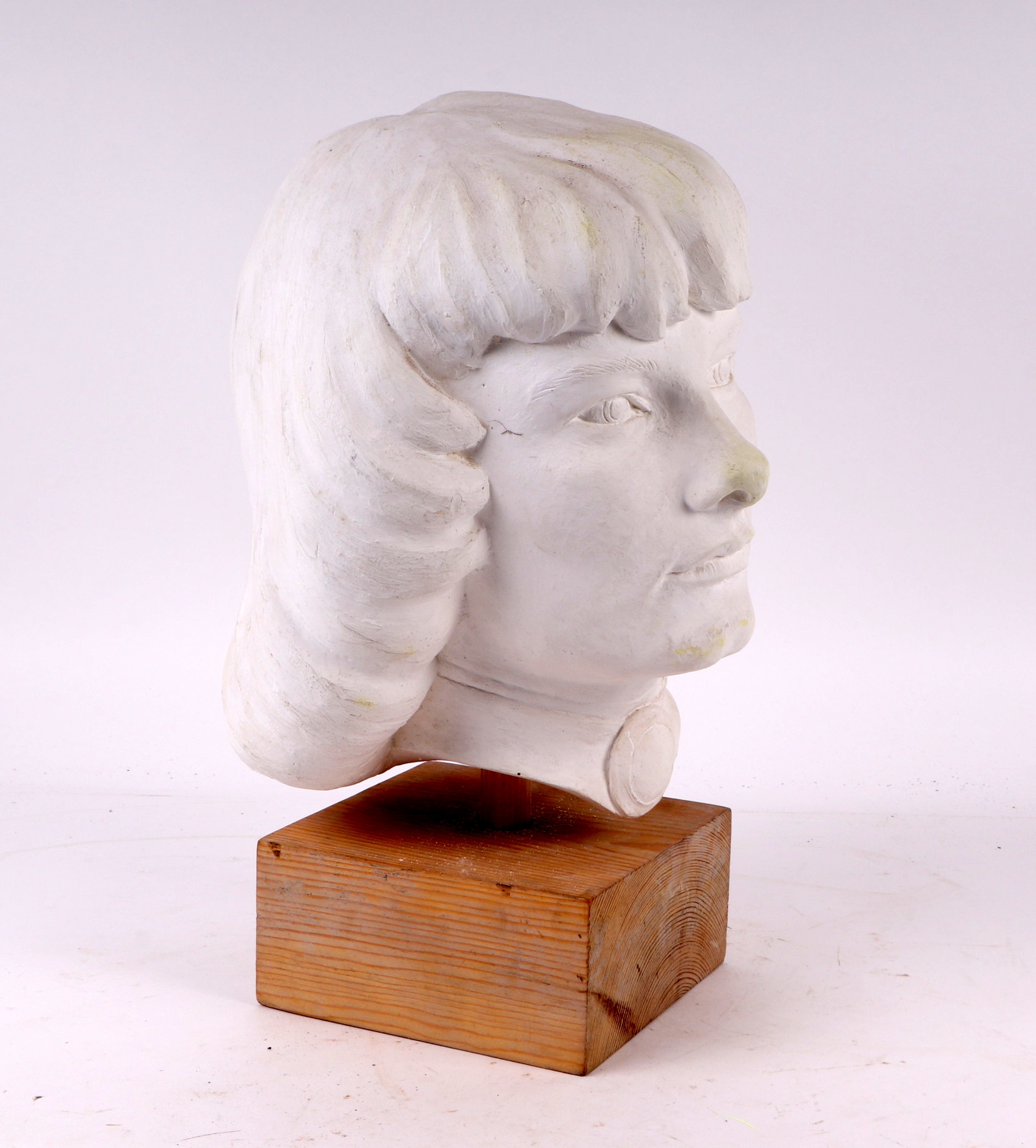 William Dench | a plaster head study of a young woman | MutualArt