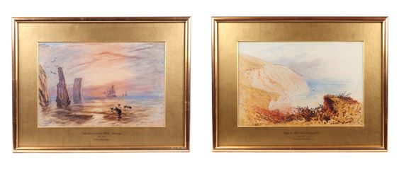 William Noy Wilkins | Old Harry and His Wife, Swanage (1876) | MutualArt