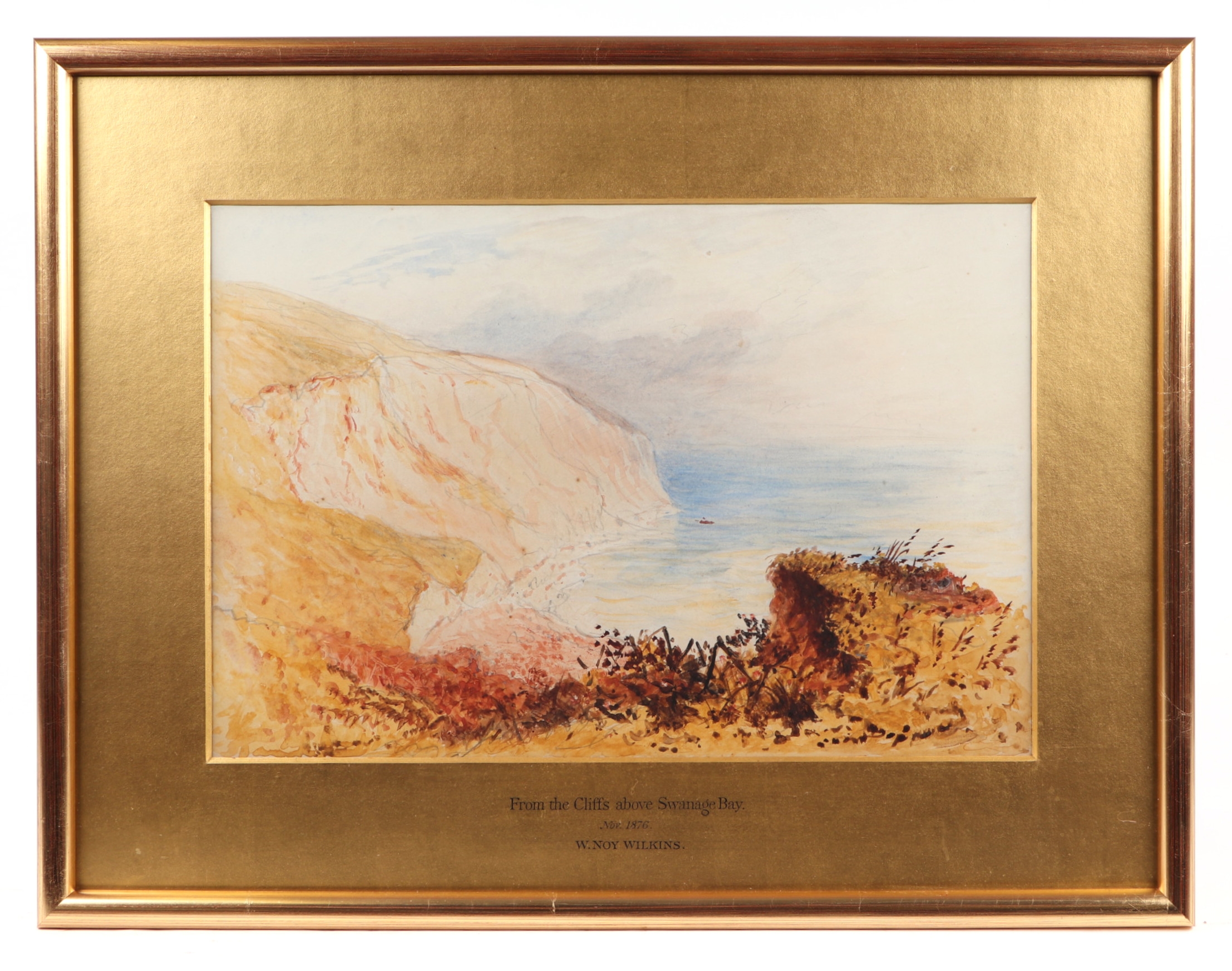 William Noy Wilkins | Old Harry and His Wife, Swanage (1876) | MutualArt