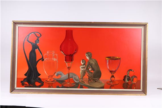 Barbara Tate | a 1960's surreal still life painting entitled Behind The ...