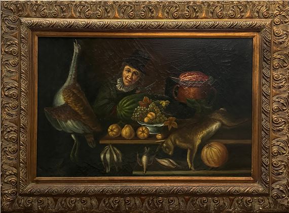 Flemish School, 18th Century | Bodegón con figuras humanas | MutualArt