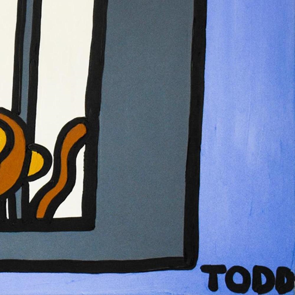 Todd Goldman | Todd Goldman, Boys Fling Poo Original Acrylic Painting ...