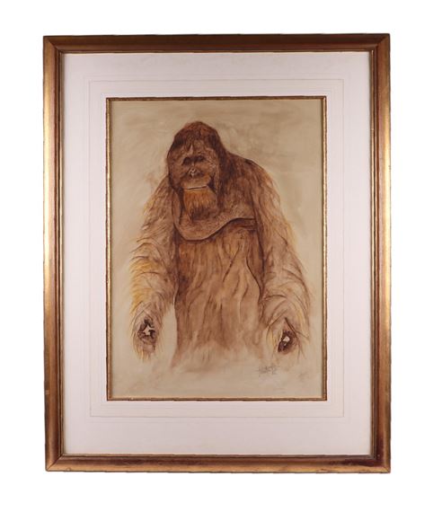 Gerald Durrell | Portrait of the Jersey Zoo Orangutan | MutualArt