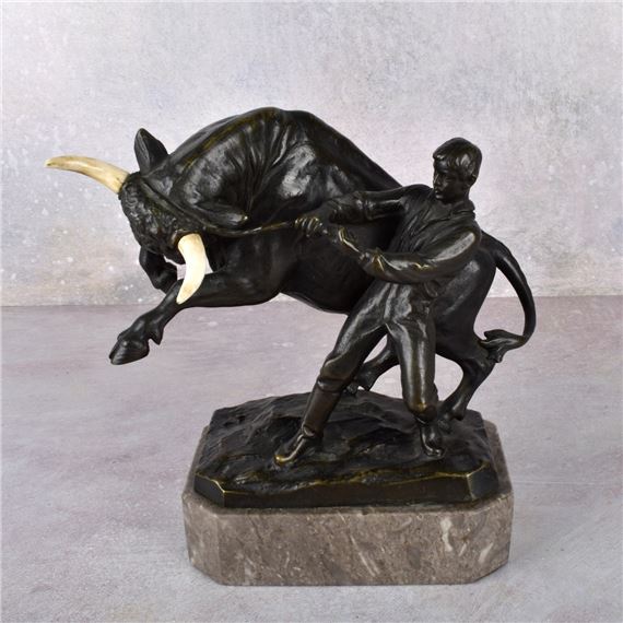 Antoine Bofill | Bronze Figurine of a Matador and Bull | MutualArt